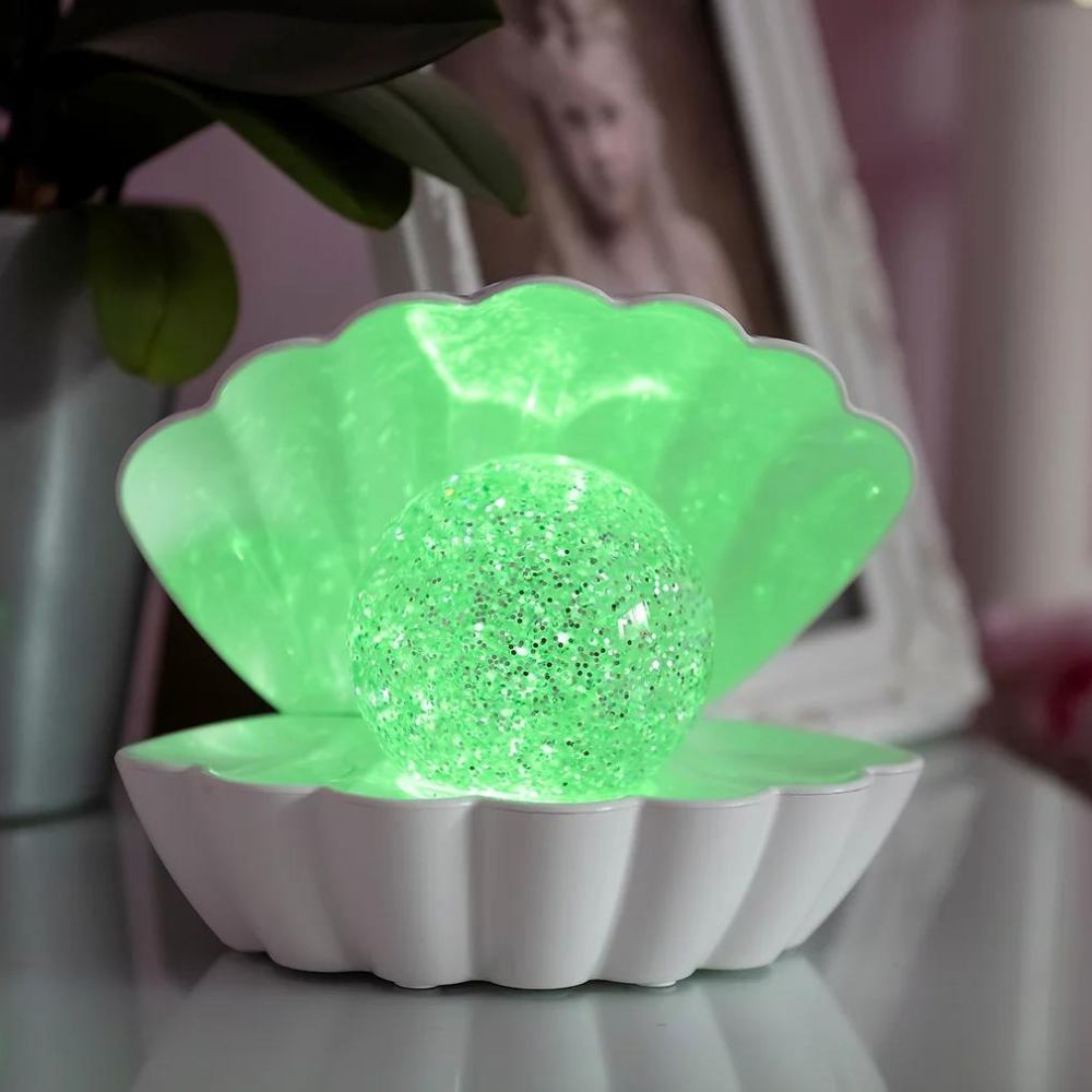 Glitter Ball Clam In White Pearl - Number 36